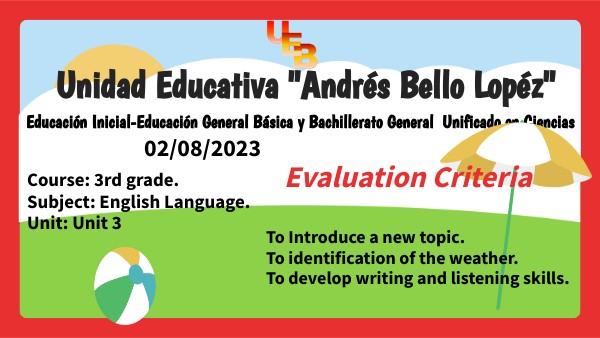 3RD U3 LESSON 1 | Genially