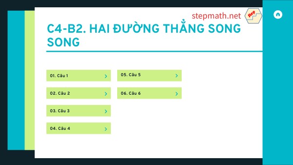 11-C4-B2. HAI ĐƯỜNG THẲNG SONG SONG | Genially