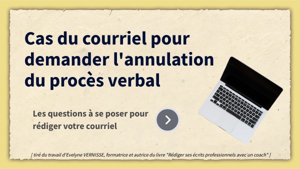 Cas du courriel pour demander - questions à se poser | Genially