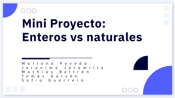 Mini proyecto Matemáticas | Genially