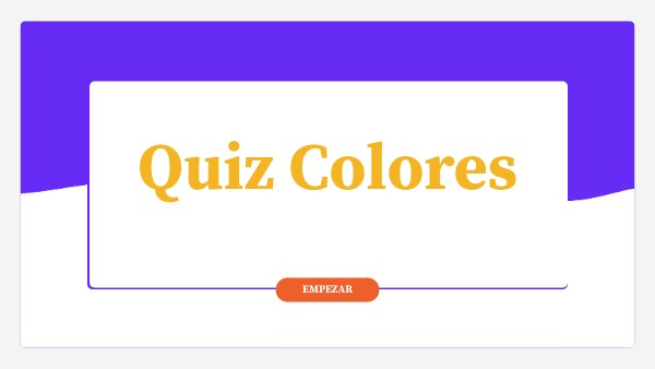 QUIZ COLORES ACUARELA | Genially