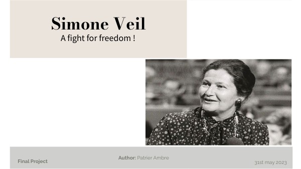 simone veil | Genially