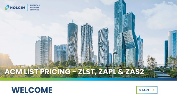 ACM LIST PRICING - ZLST, ZAPL & ZAS2 | Genially
