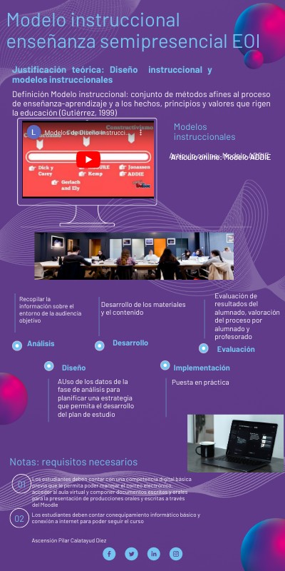 Diseño instruccional cursos semipresenciales EOI