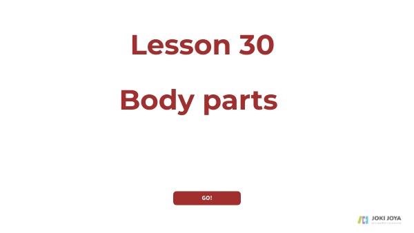 Platon. Lesson 30. Body parts. | Genially