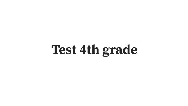 Test 4 | Genially