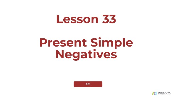 Platon. Lesson 35. Present Simple. Negatives | Genially