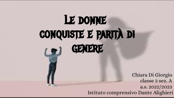 Donne conquiste e parità di genere