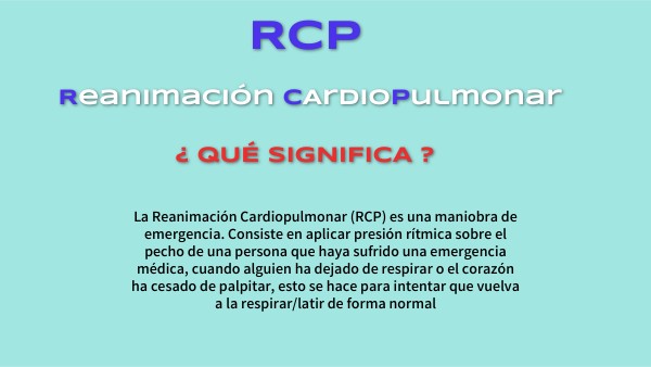 INFOGRAFÍA RCP | Genially