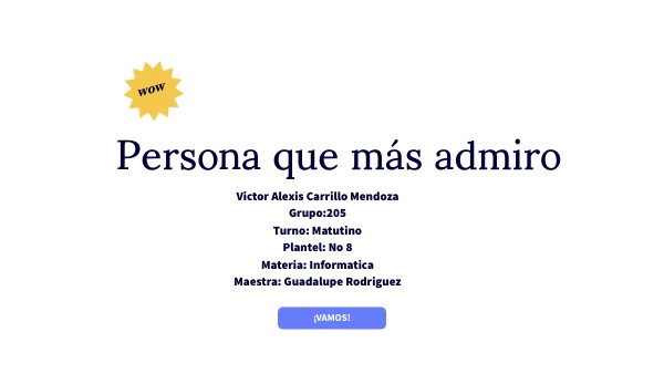 Persona que admiro | Genially