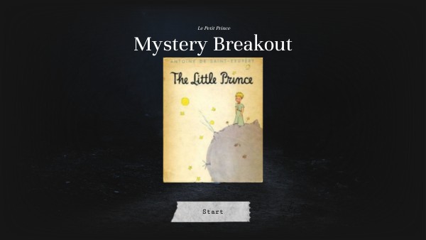 Le Petit Prince Mystery Breakout
