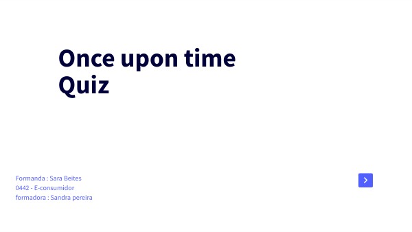 Once upon a time QUIZ