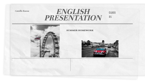 English presentation