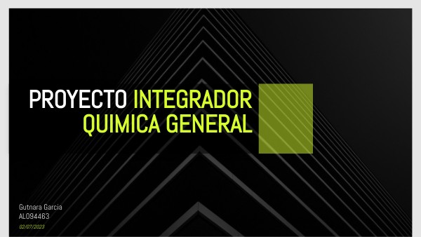 PROYECTO INTEGRADOS QUIMICA GENERAL | Genially