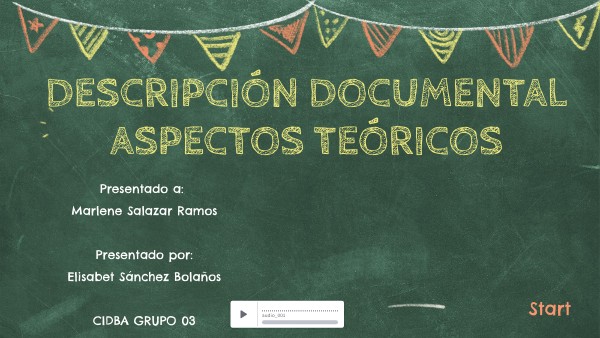 DESCRIPCIÓN DOCUMENTAL TEORIA