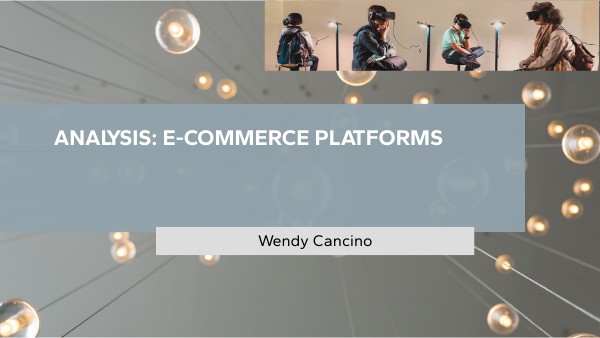 Analysis: E-commerce platforms | Genially