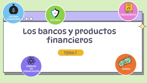 UD 7 Los bancos y productos financieros | Genially