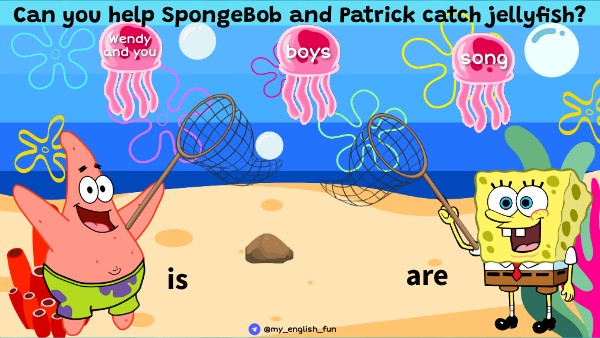 SPONGEBOB is/are | Genially