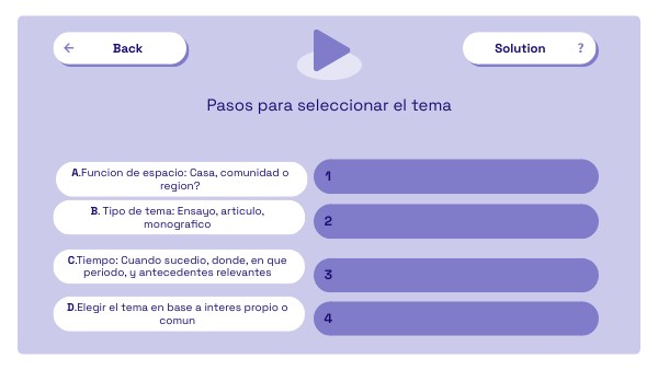 Pasos para seleccionar el tema | Genially