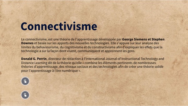 Théorie Connectivisme | Genially