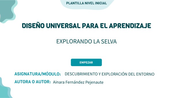 Plantilla DUA Inicial | Genially