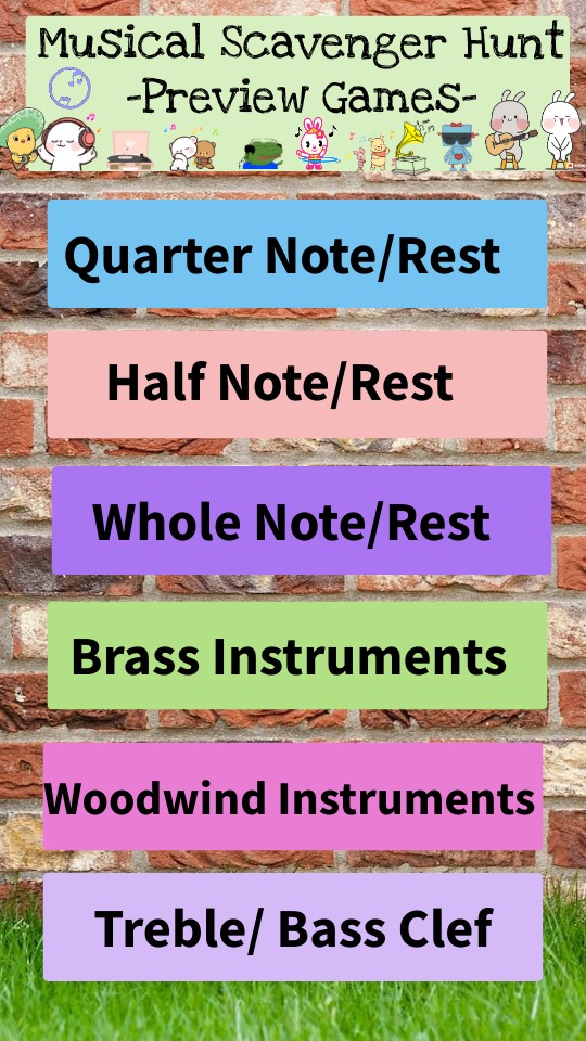 Musical Scavenger Hunts | Genially