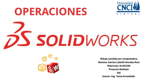 OPERACIONES SOLIDWORKS | Genially