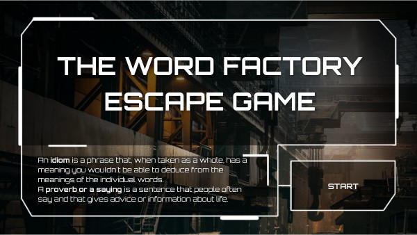 FACTORY ESCAPE GAME | Genially