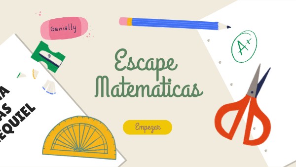 ESCAPE MATEMATICAS.V.E.L | Genially