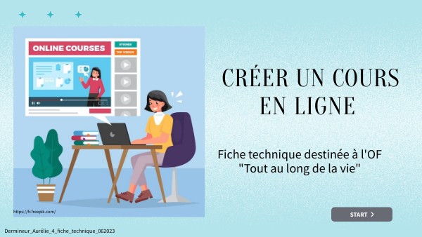 Créer un cours en ligne ( fiche technique) | Genially