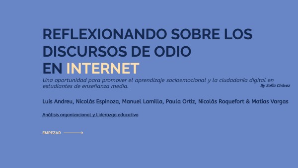 Discursos de odio en Internet | Genially