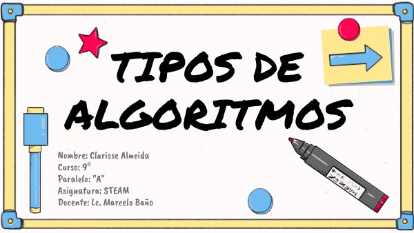 EXPOSICION TIPOS DE ALGORITMOS | Genially