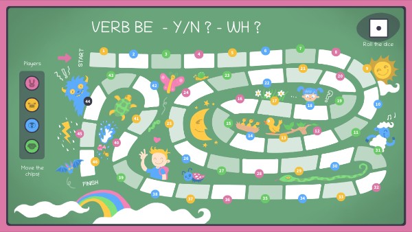 VERB BE - SIMPLE PRESENT - BOARDGAME | Genially