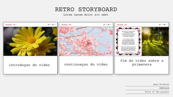 RETRO STORYBOARD