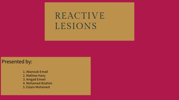 Reactive Lesion