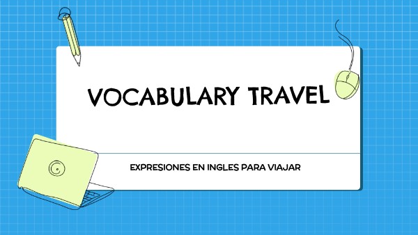 Vocabulary Travel | Genially