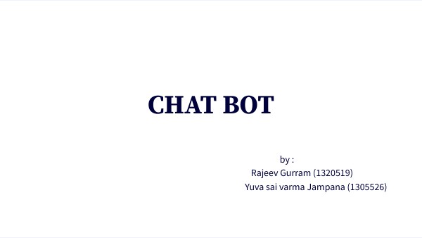 chat bot | Genially