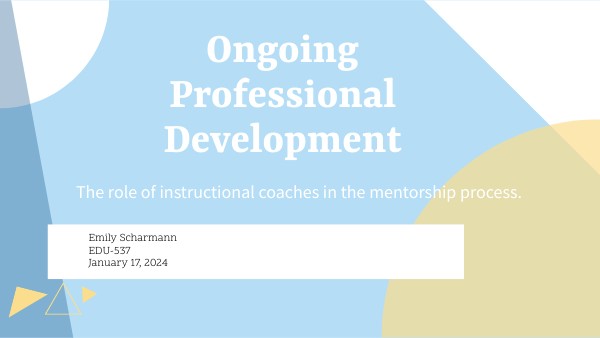 Ongoing Professional Development