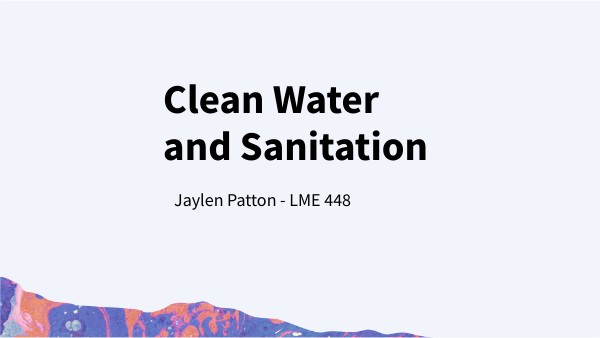 Clean Water and Sanitation
