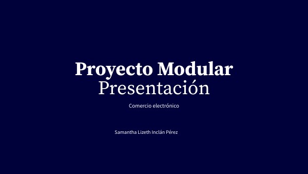 Presentación Proyecto Modular