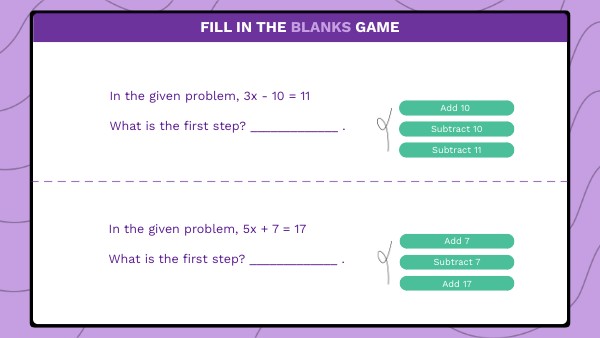 Two Step Equations | Genially