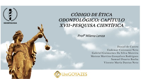 formação profissional e ética em odontologia - pesquisa científica