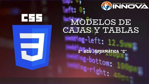 SEMANA 34.MODELO DE CAJAS, TABLAS EN CSS