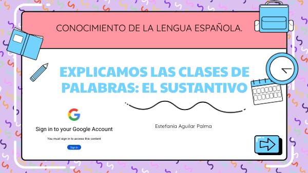 Los sustantivos | Genially