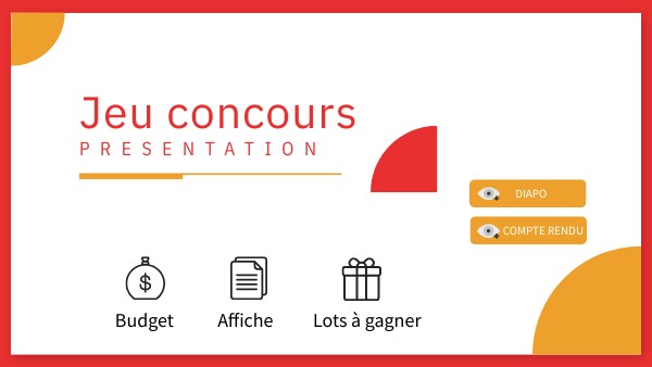 Jeu concours présentation | Genially
