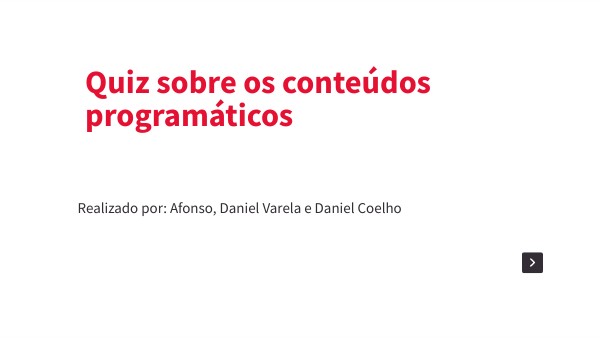 QUIZ sobre os conceitos básicos de reserva