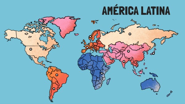 WORLD MAP LANGUAGES | Genially