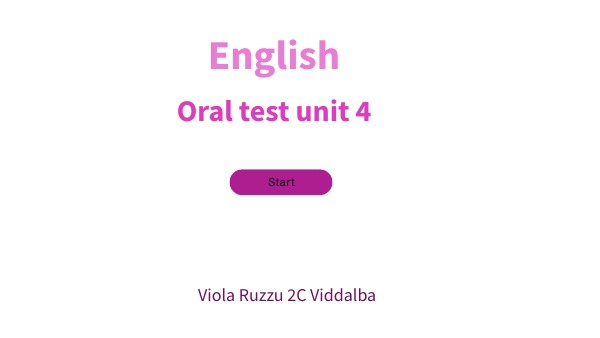 English oral test (unit 4 )