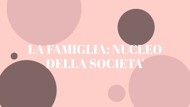 UDA: FAMIGLIA | Genially