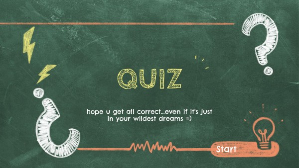 Animated chalkboard quiz | Genially